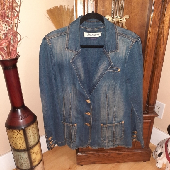 jeanstar | Jackets & Coats | Jeanstar Womens Acidwashed Retro Jean ...